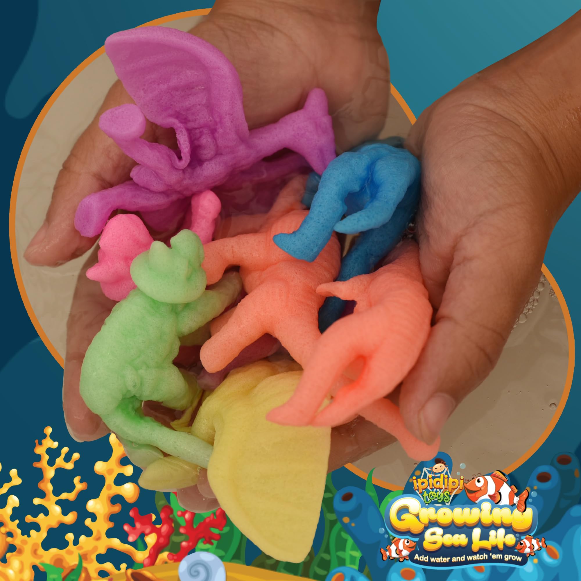 Mua IPIDIPI TOYS Water Growing Sea Creatures for Kids – Ocean-Themed ...