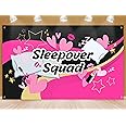 Amazon.com : Slumber Party Backdrop - Sleepover Squad Background ...