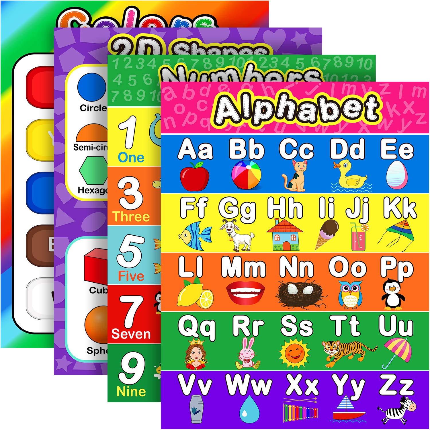 Mua Extra Large Preschool Educational Learning Posters for Kids ...