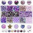 Amazon.com: Crystal Glass Bead Kit - 1000pcs Assorted Beads for Jewelry ...
