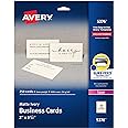 Amazon.com : Avery Business Cards for Laser Printers 5376, Ivory ...