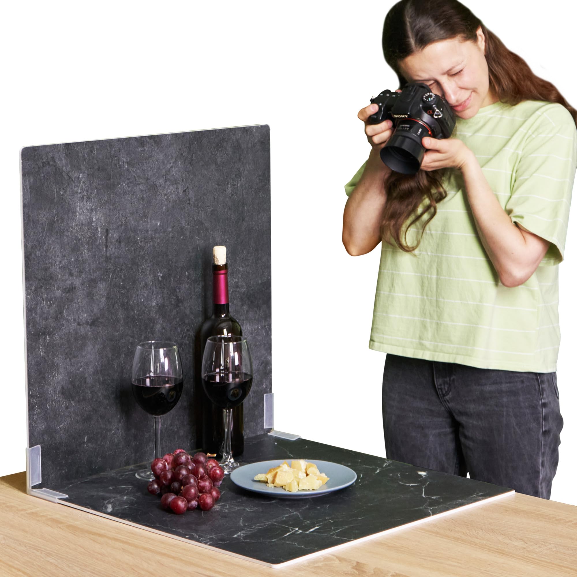2 Pack Photo Backdrop Board | Realistic Photography Background | Food ...