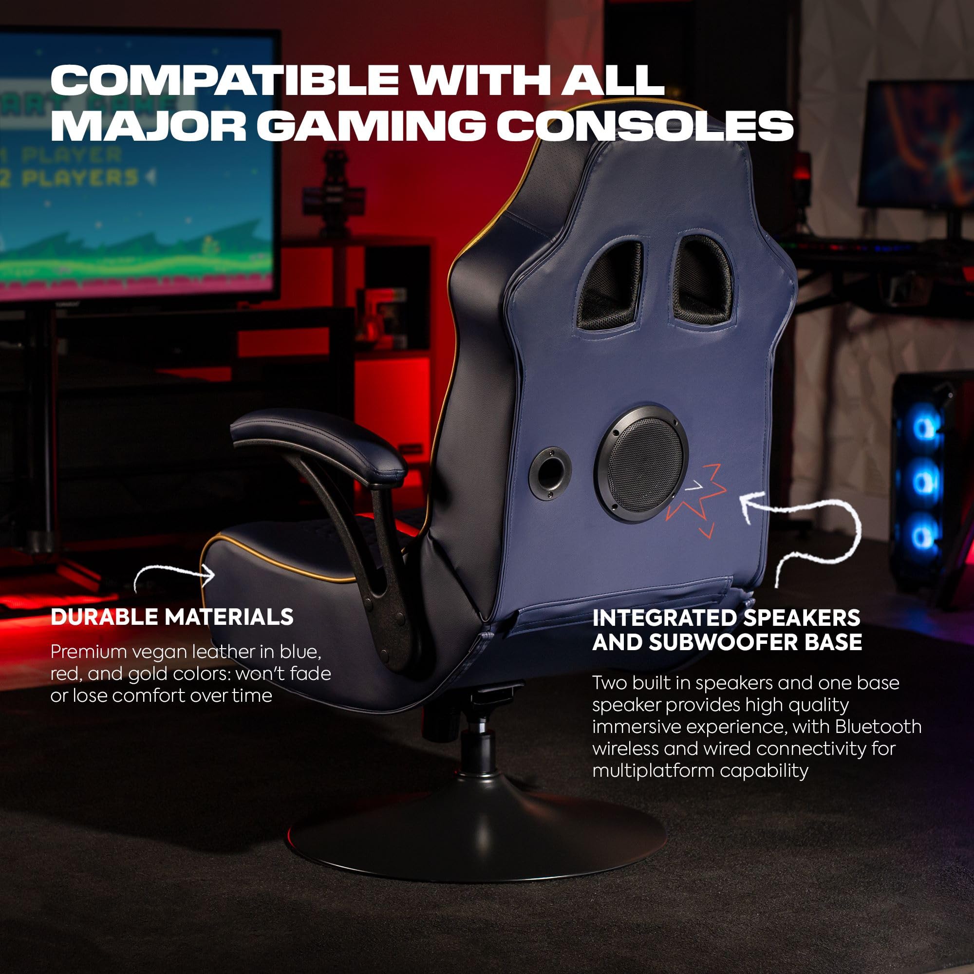 Mua X Rocker PC Computer Video Gaming and Office Chair, Pedestal with ...