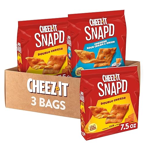Cheez-It Snap'd, Cheese Crackers Chips, Thin Crisps, Lunch Snacks ...