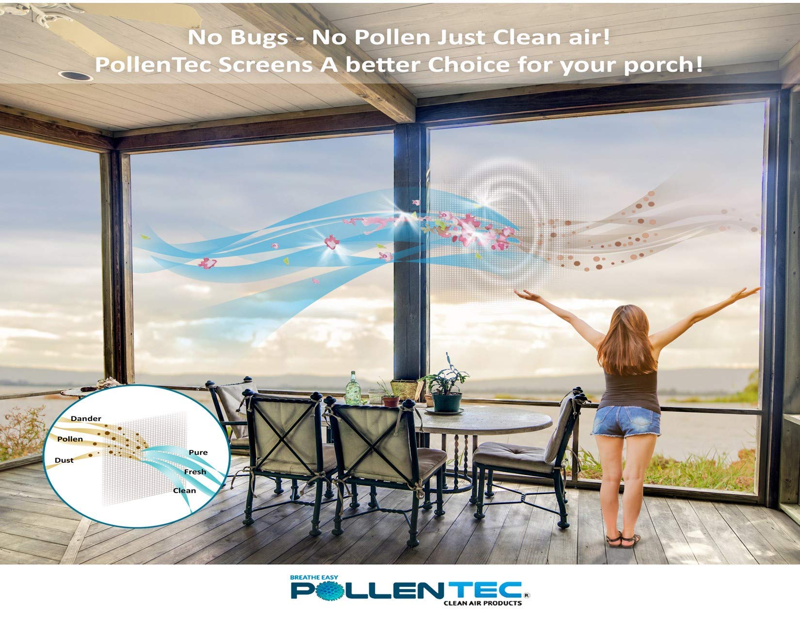 Pollentec Clean Air Window Screen Air Purifying Filter Material For ...