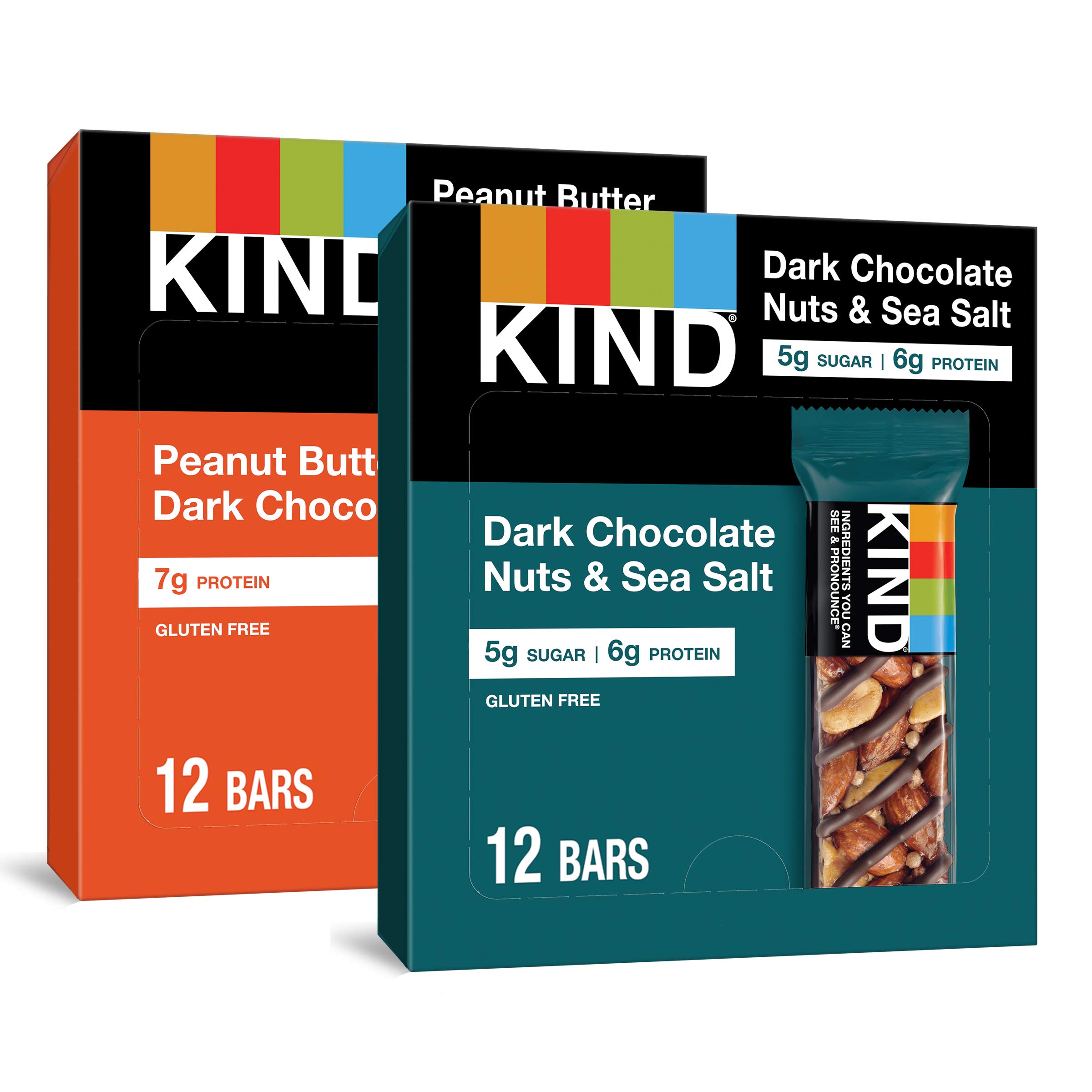 Mua KIND Nut Bars, Variety Pack, Dark Chocolate Nuts and Sea Salt, Dark ...