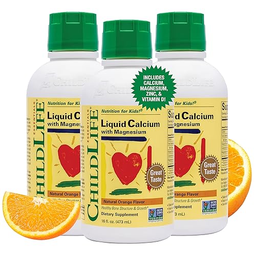 ChildLife Essentials Liquid Calcium Magnesium Supplement - Supports ...