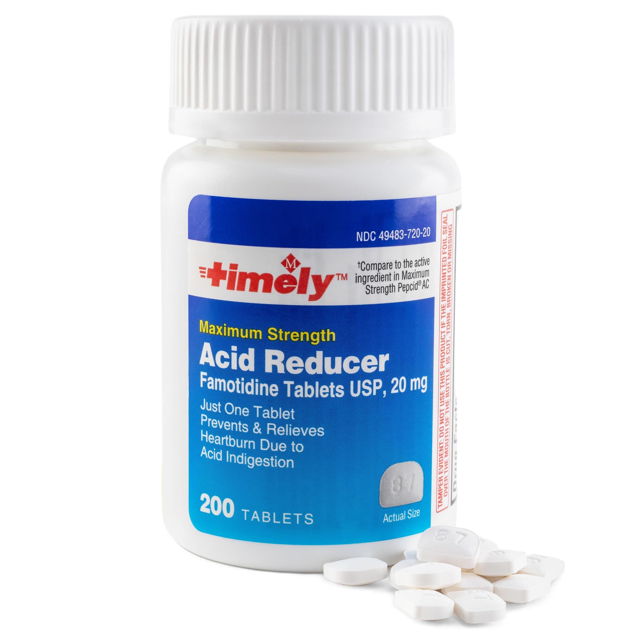 Mua Timely Acid Reducer Famotidine 20mg - 200 Tablets - Compared to the ...