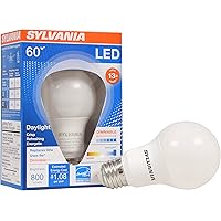 Amazon.com: SYLVANIA A19 LED Light Bulb, 9W, 60W Equivalent, 13 Year, Dimmable, 800 Lumens ...