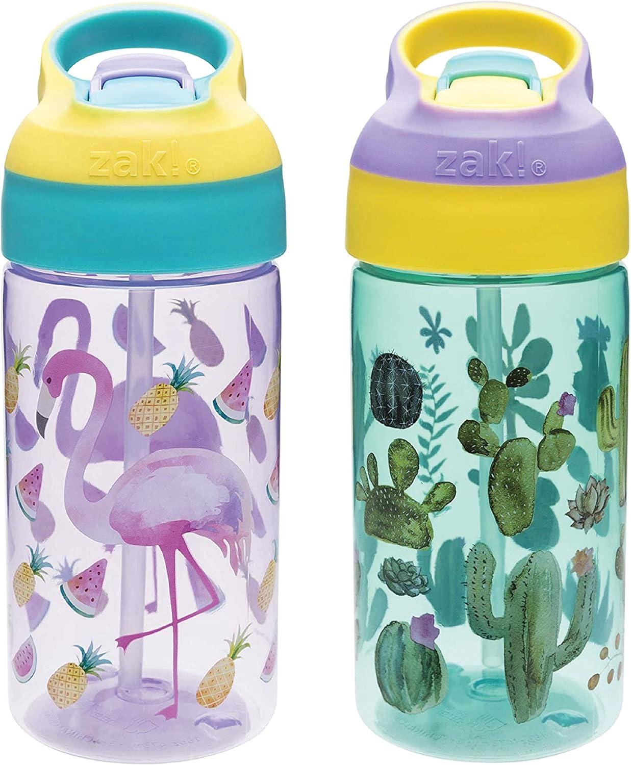 Zak Designs Riverside Kids Water Spout Cover and Button Release, Made ...