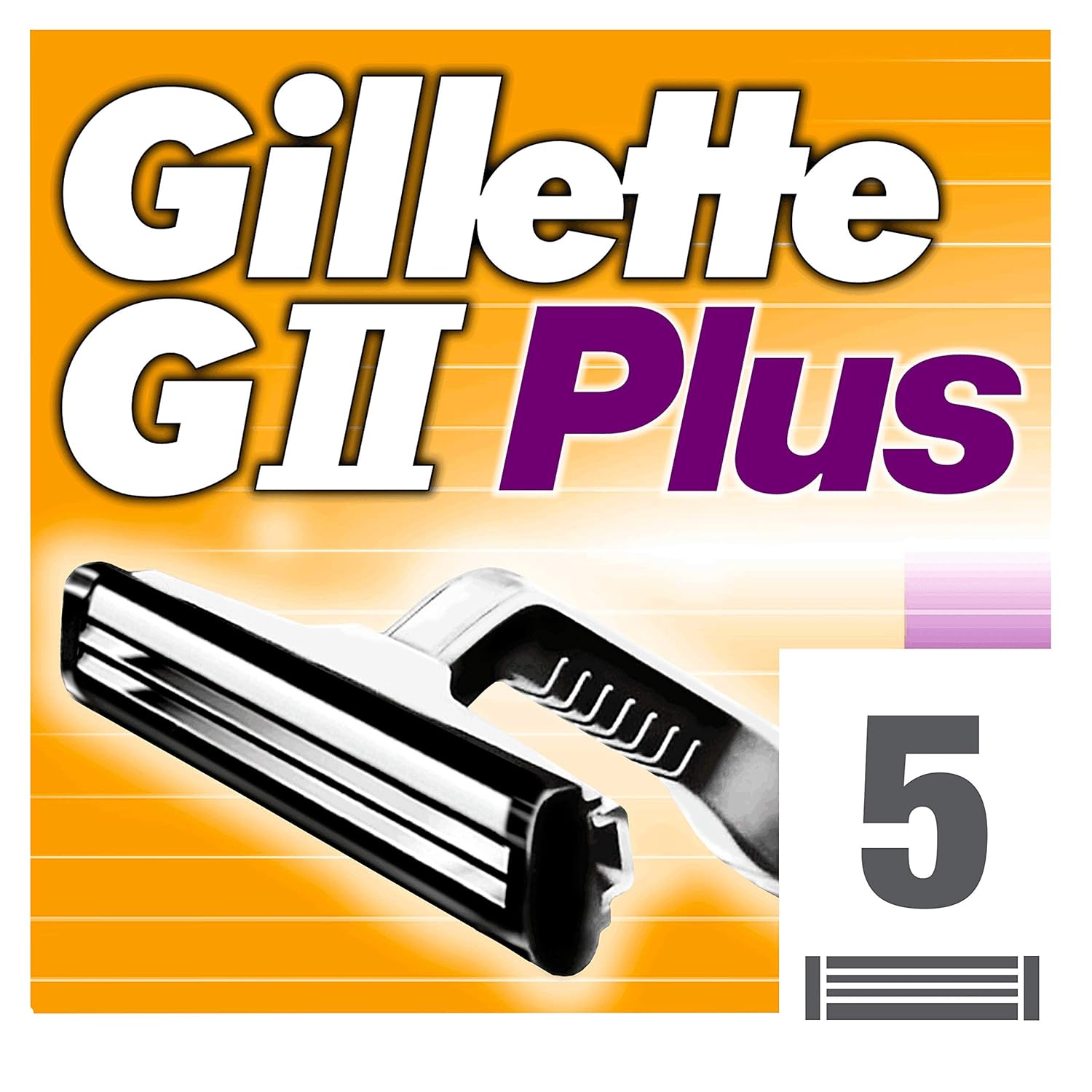 Gillette 13242297 GII Plus blade cartridges 5 pack: Amazon.co.uk ...