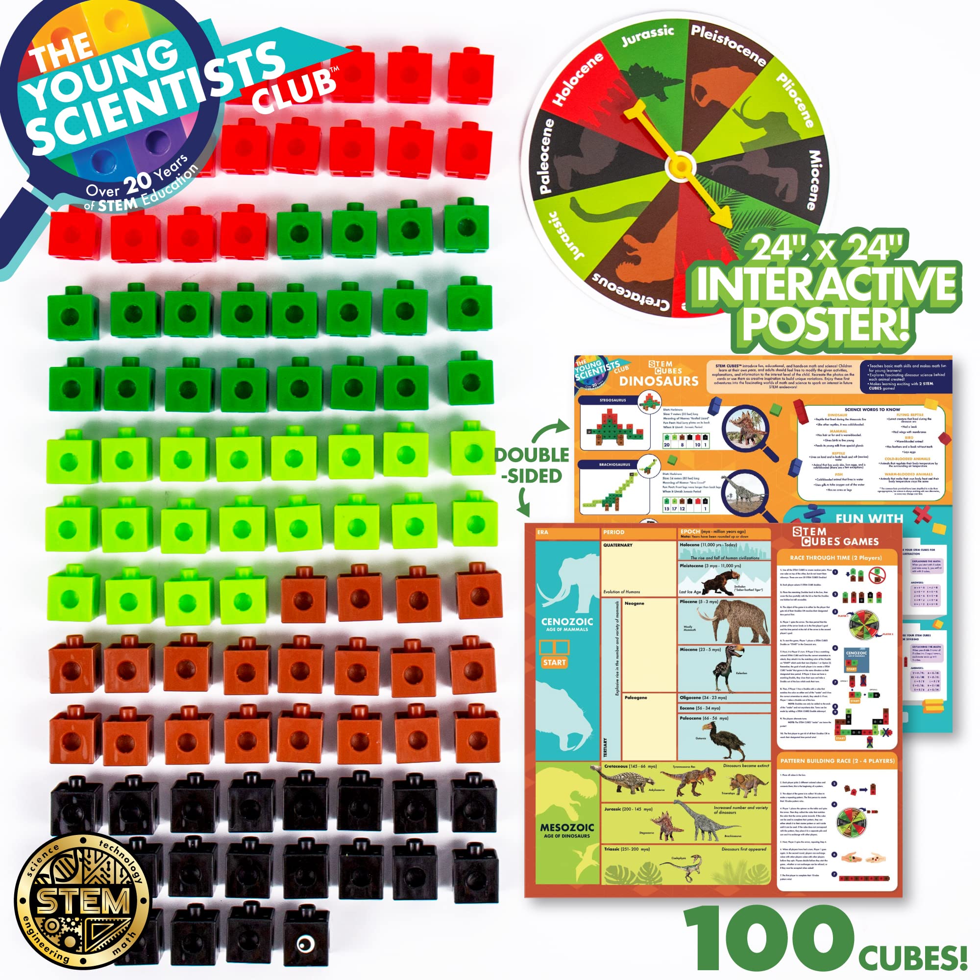 Mua The Young Scientists Club Dinosaur STEM Cubes, Build, Learn ...