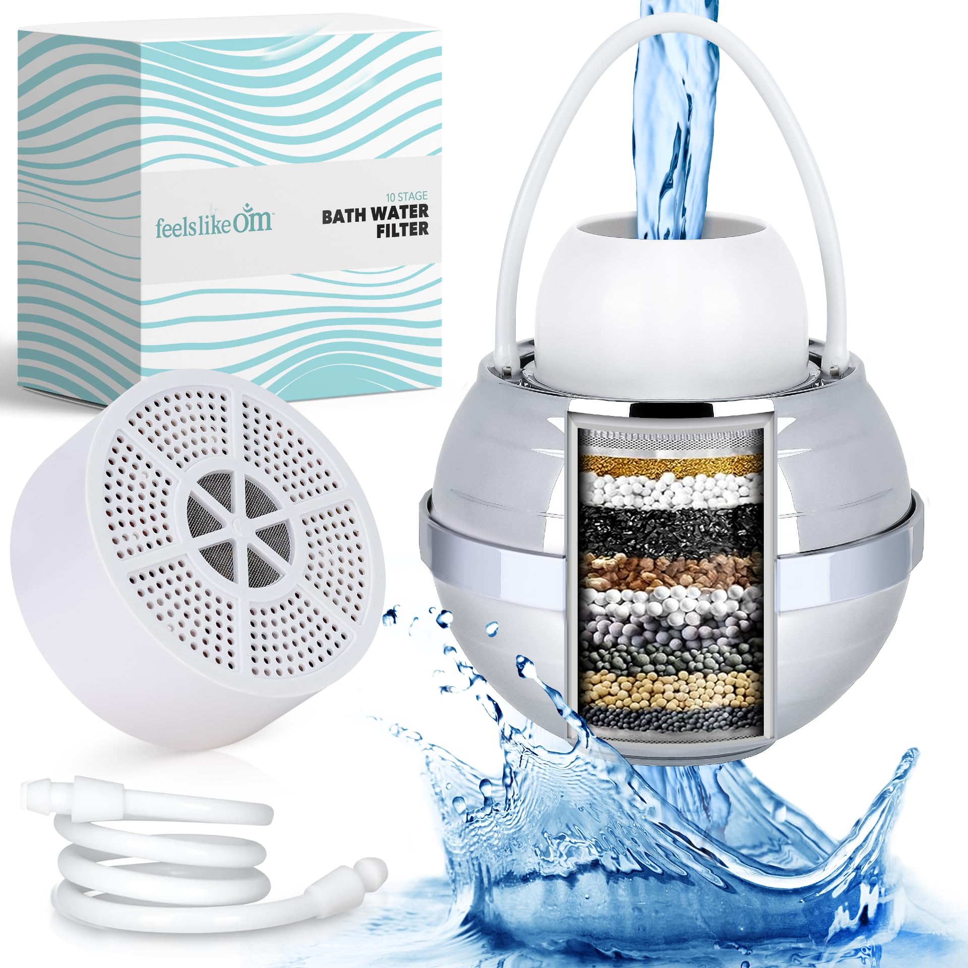 Mua Advanced Bath Water Filter - 10-Stage Filtration, BPA-Free, Easy ...