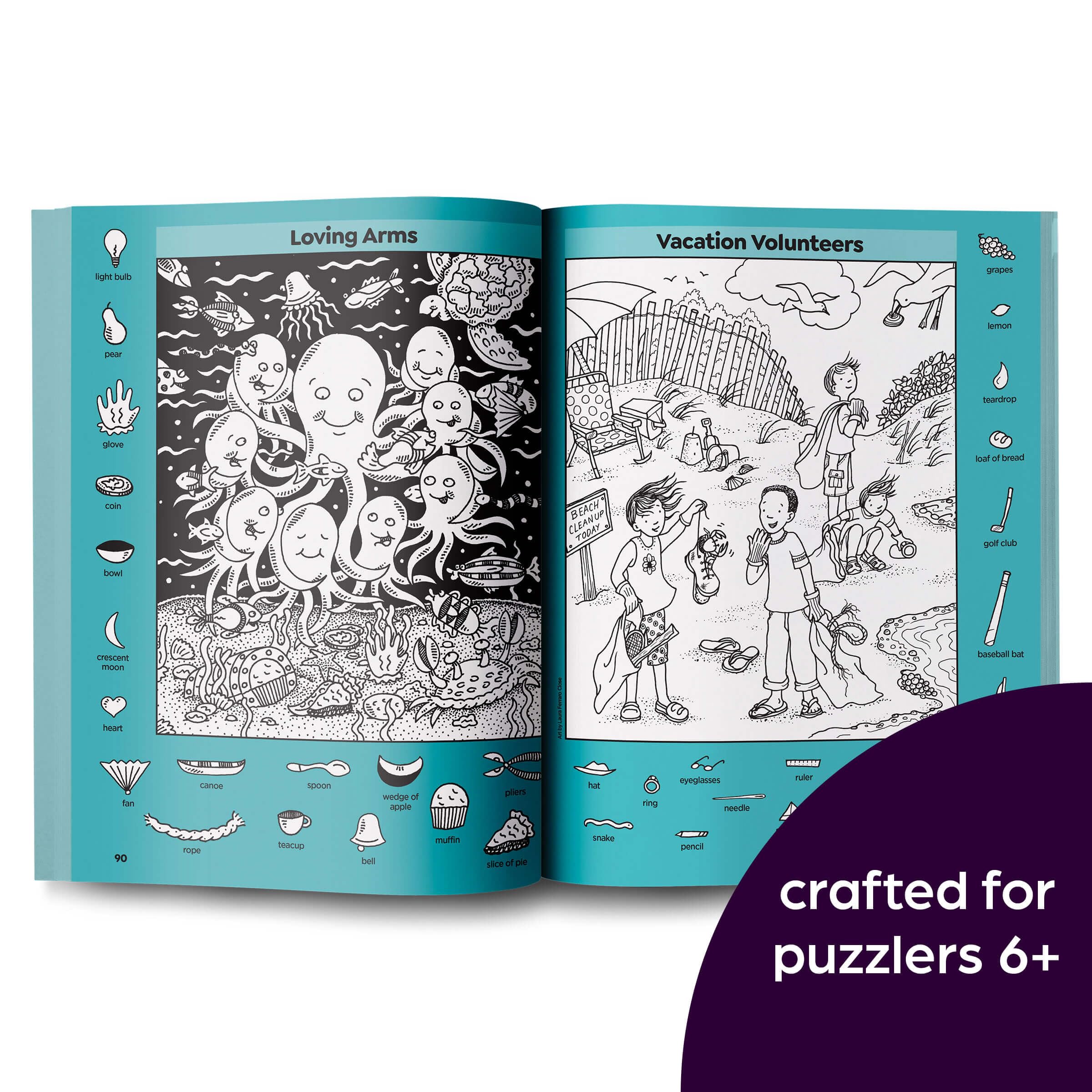 Mua Ocean Puzzles: Over 100 Search and Find Puzzles with Sea Creatures ...