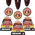 Amazon.com : 6 Pcs Chili Cook Off Trophies Medals Chili Cook Off Prizes ...