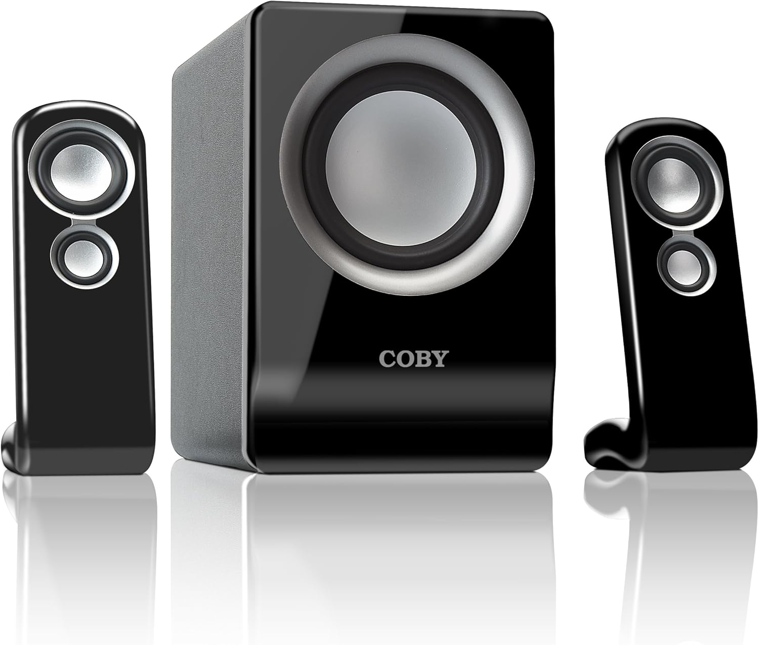Coby CSMP80 100-Watt 2.1-Channel Multimedia Bocina System for iPod and ...