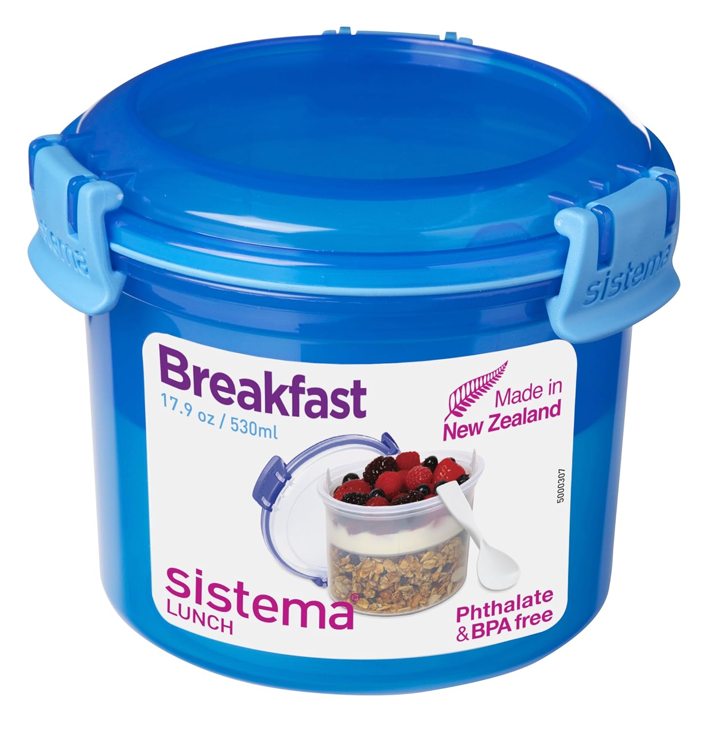 Sistema To Go Collection Breakfast Bowl Food Storage Container, 17.9 ...