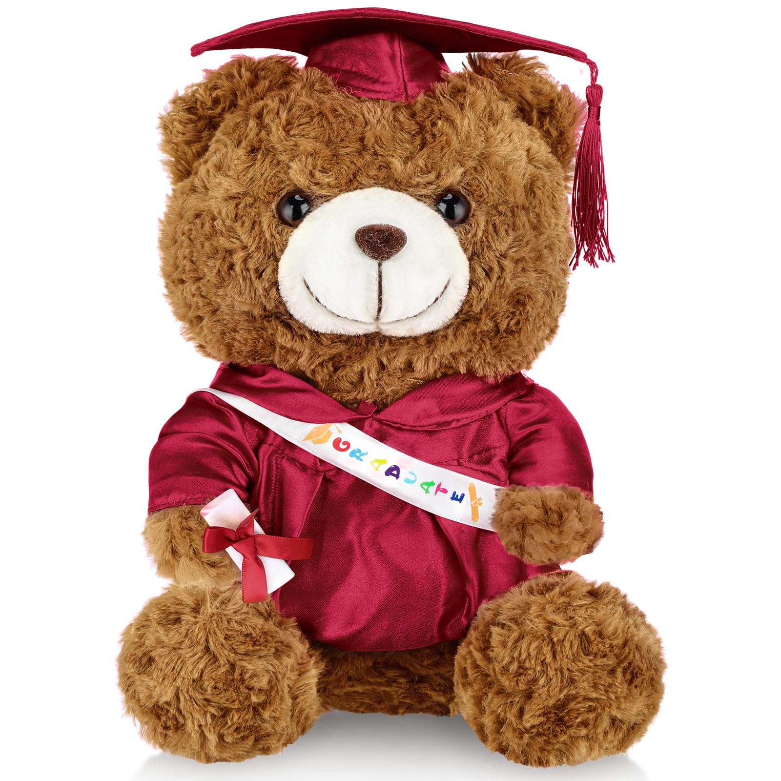 Hollowfly Graduation Bears 2025 Plush Stuffed Animal Bear with Gown Cap ...