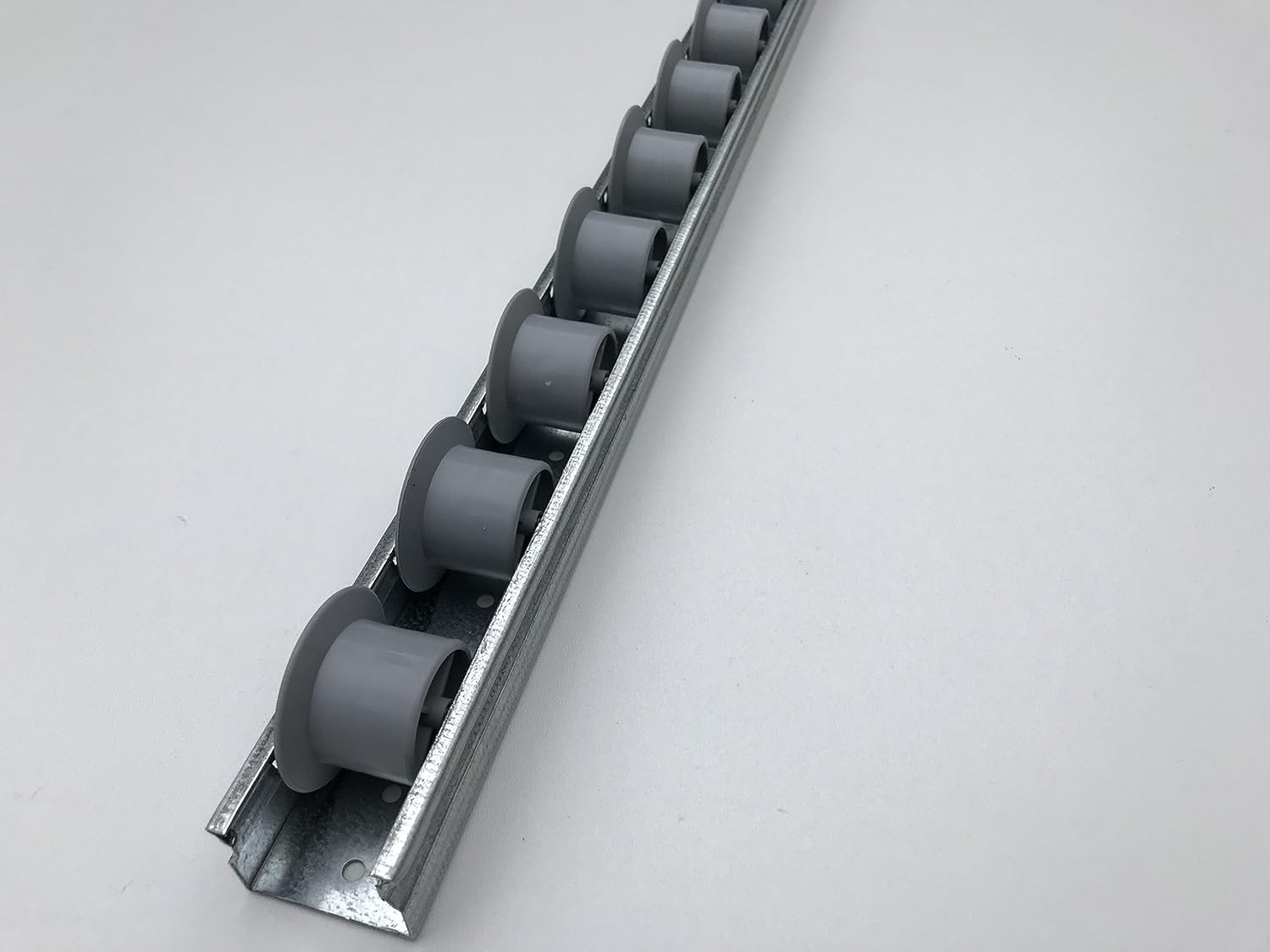 roller track flow rail roller gravity conveyor with flange wheels grey ...
