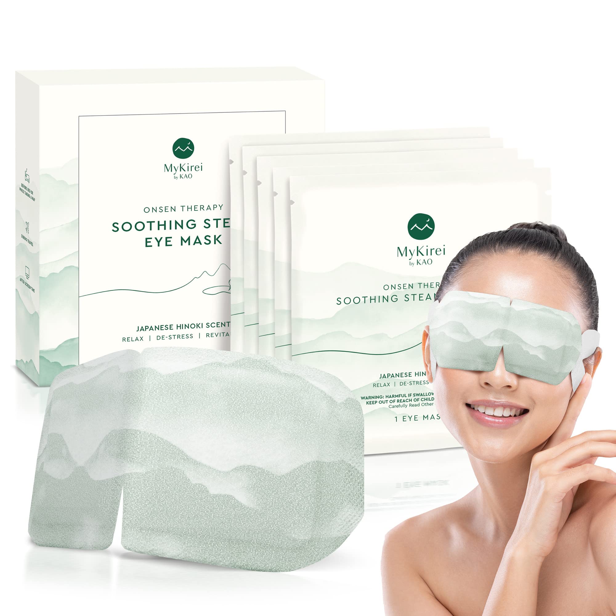 Mua MyKirei by KAO Onsen Therapy Soothing Steam Eye Mask, Self-Warming ...