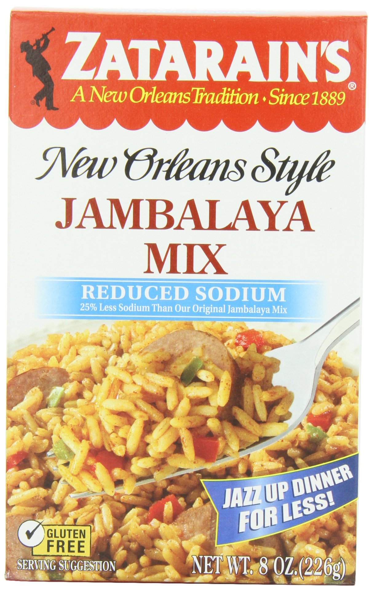 ZATARAIN'S Reduced Sodium Red Beans and Rice, 8-Ounce (Pack of 6 ...