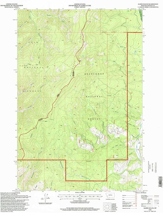 Amazon.com : YellowMaps Alder Gulch MT topo map, 1:24000 Scale, 7.5 X 7 ...
