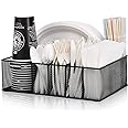 Amazon.com - VIKEYHOME Paper Plate Organizer for Countertop, Metal ...