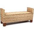 Amazon.com: Wholestory Collective Wicker 46" Storage Bench Large ...