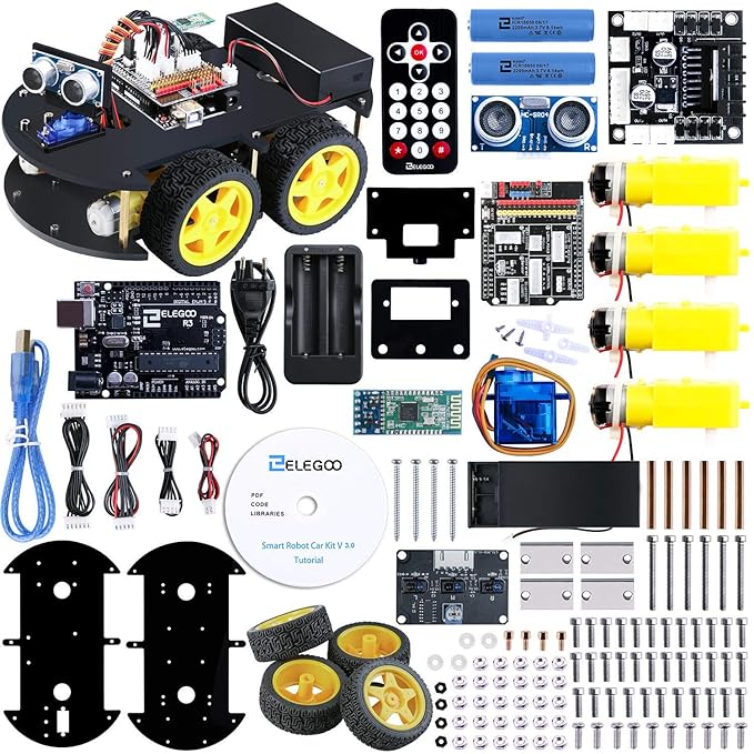ELEGOO Robotic Project Smart Robot Car Kit V 3.0 with Line Tracking ...