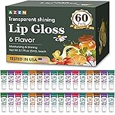 Amazon.com : AZEN 120 Pack Lip Gloss Set, Color Lip Oil for Dry Cracked ...