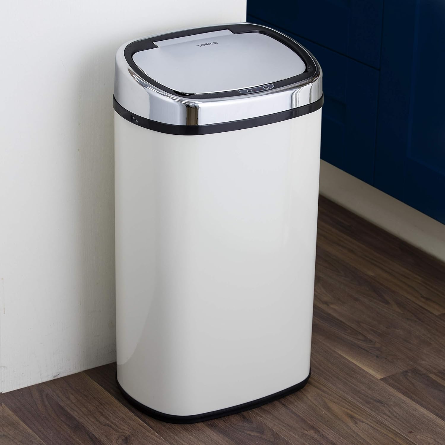 Tower Kitchen Bin with Sensor Lid, Touchless for Hygienic Waste ...