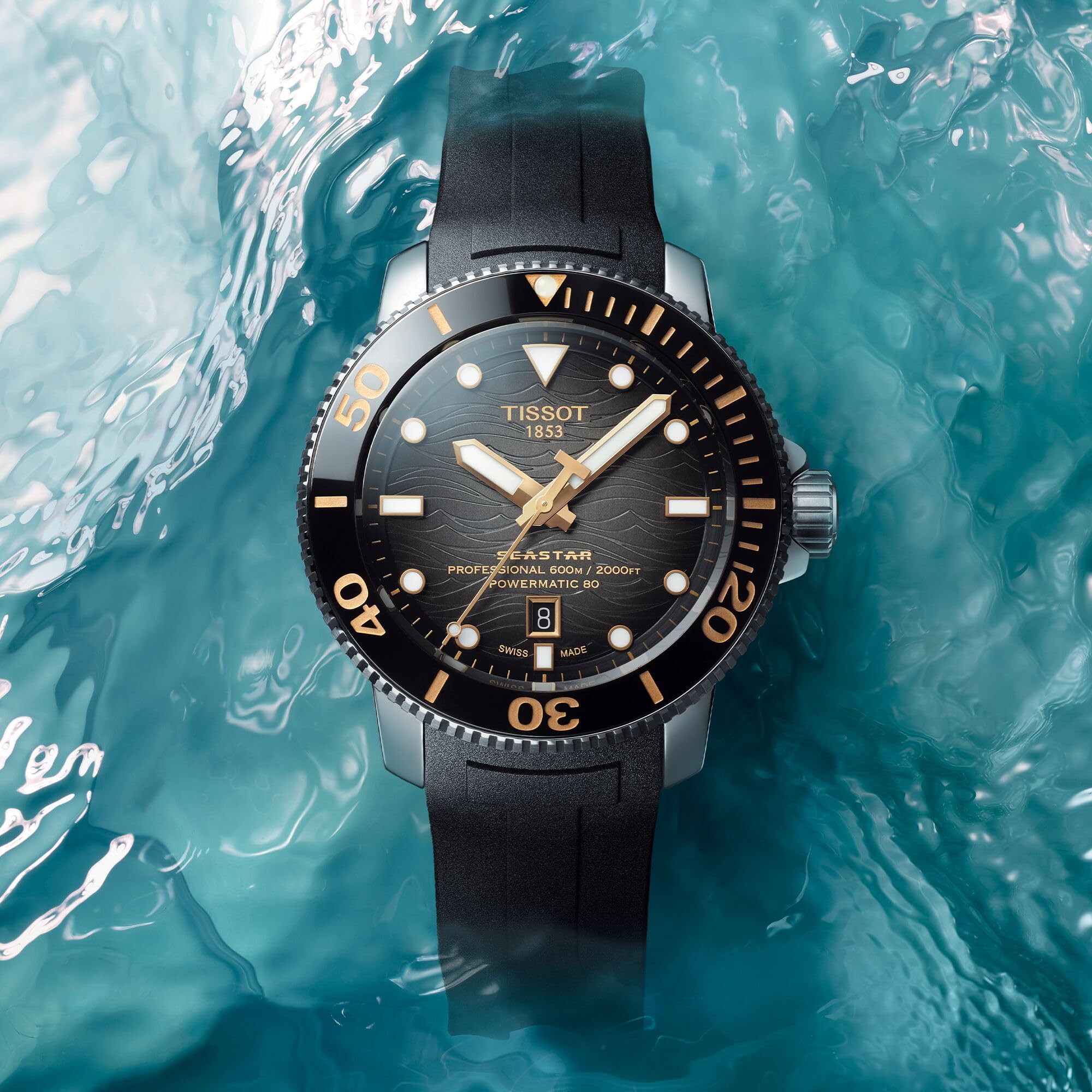Mua Tissot Mens Seastar 2000 Professional Powermatic 80 316L Stainless ...