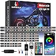 Amazon.com: LD DARKEAGLE 8PCS RGB LED Light Kits with APP/RF Remote, Dual Zone Motorcycle Strip ...
