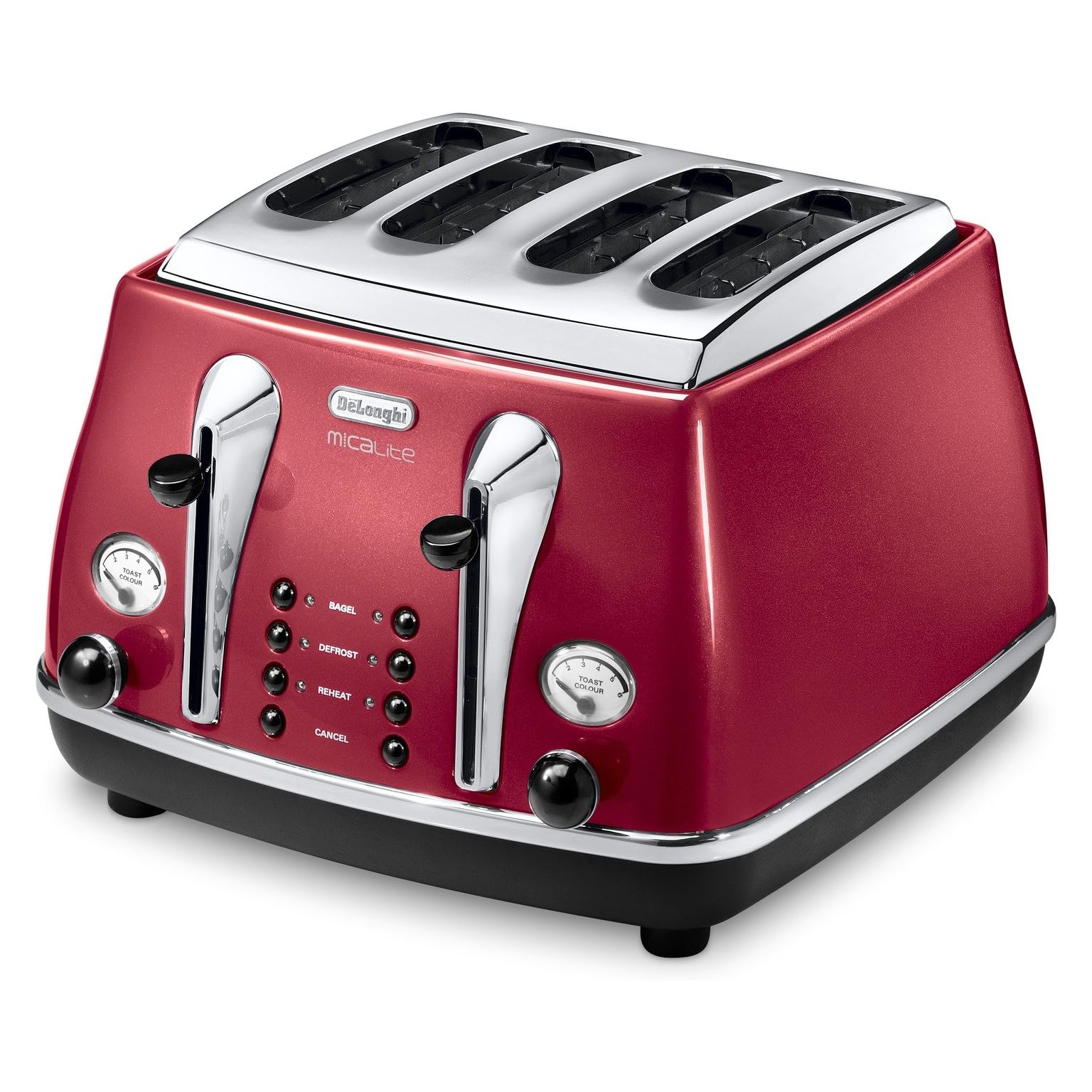 Delonghi Vintage Icona Red 4 Slice Toaster