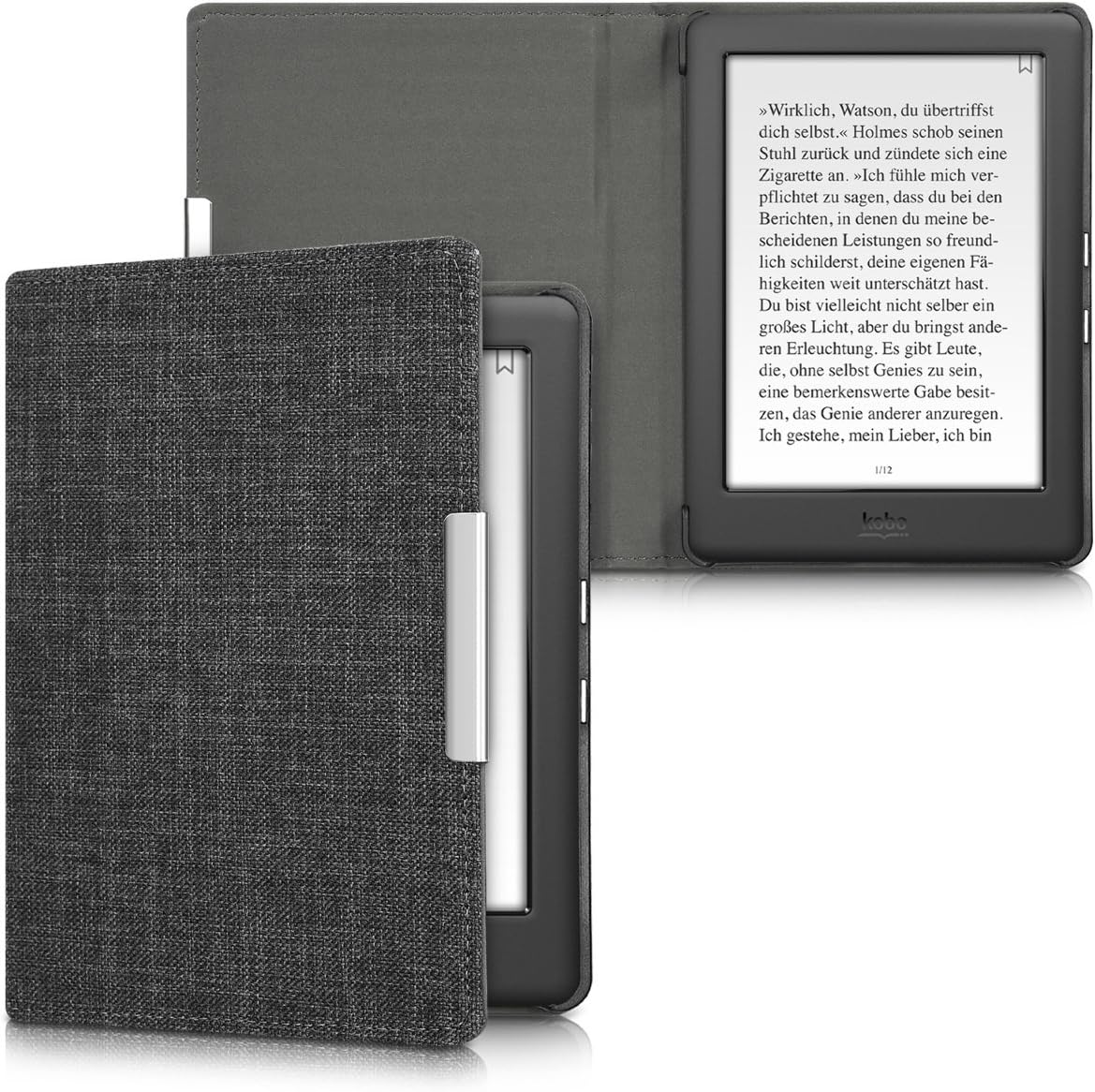 Amazon.com: kwmobile Case Compatible with Kobo Glo HD/Touch 2.0 - Book ...