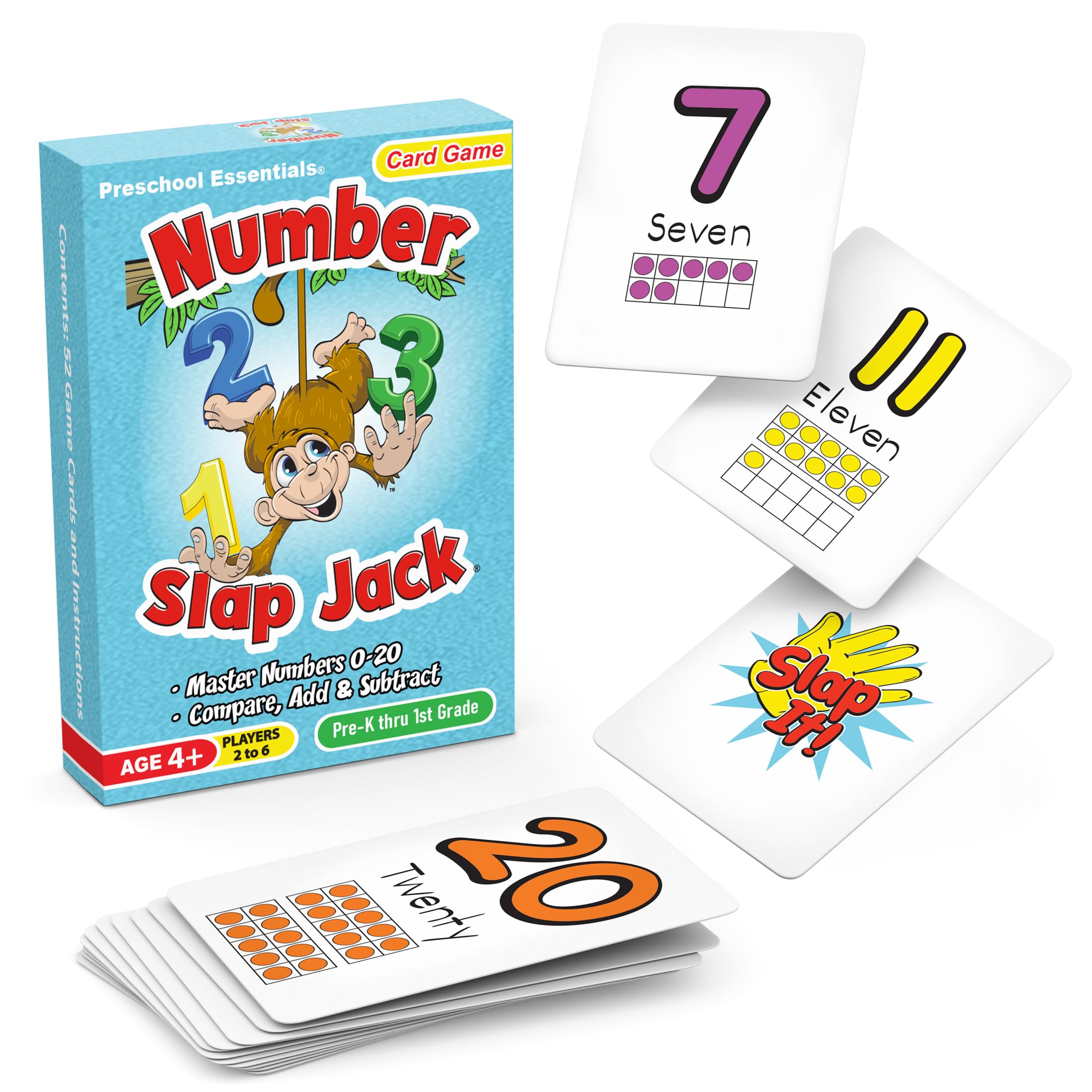 Mua Number Slap Jack a Math Card Game for Kids Ages 4 and Up | The Easy ...