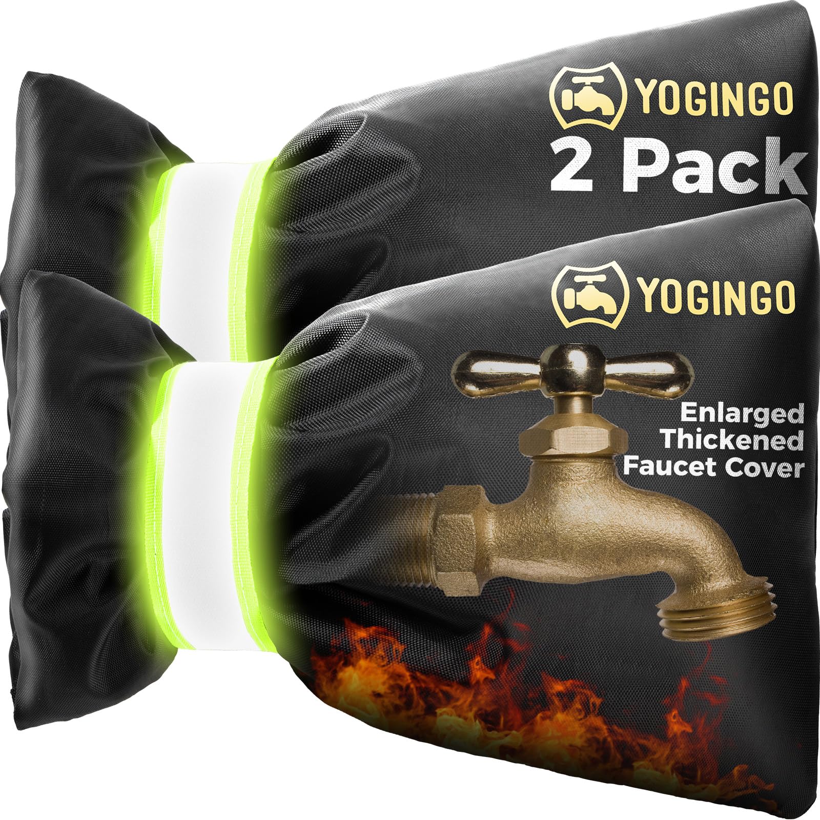 Outdoor Faucet Covers for Winter Freeze Protection, Hose Bib Covers for ...