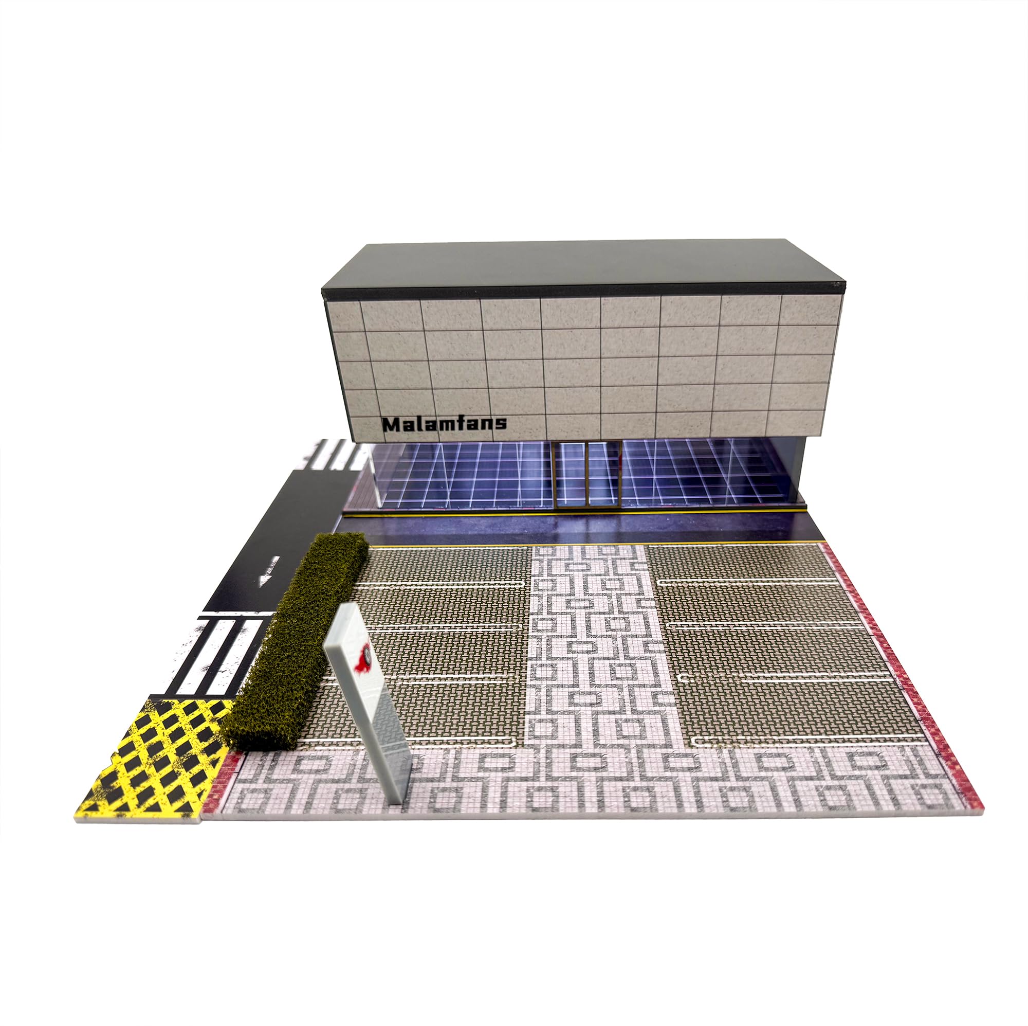 Mua 1:64 Scale Model car Sales Center Model Exhibition Hall LED ...