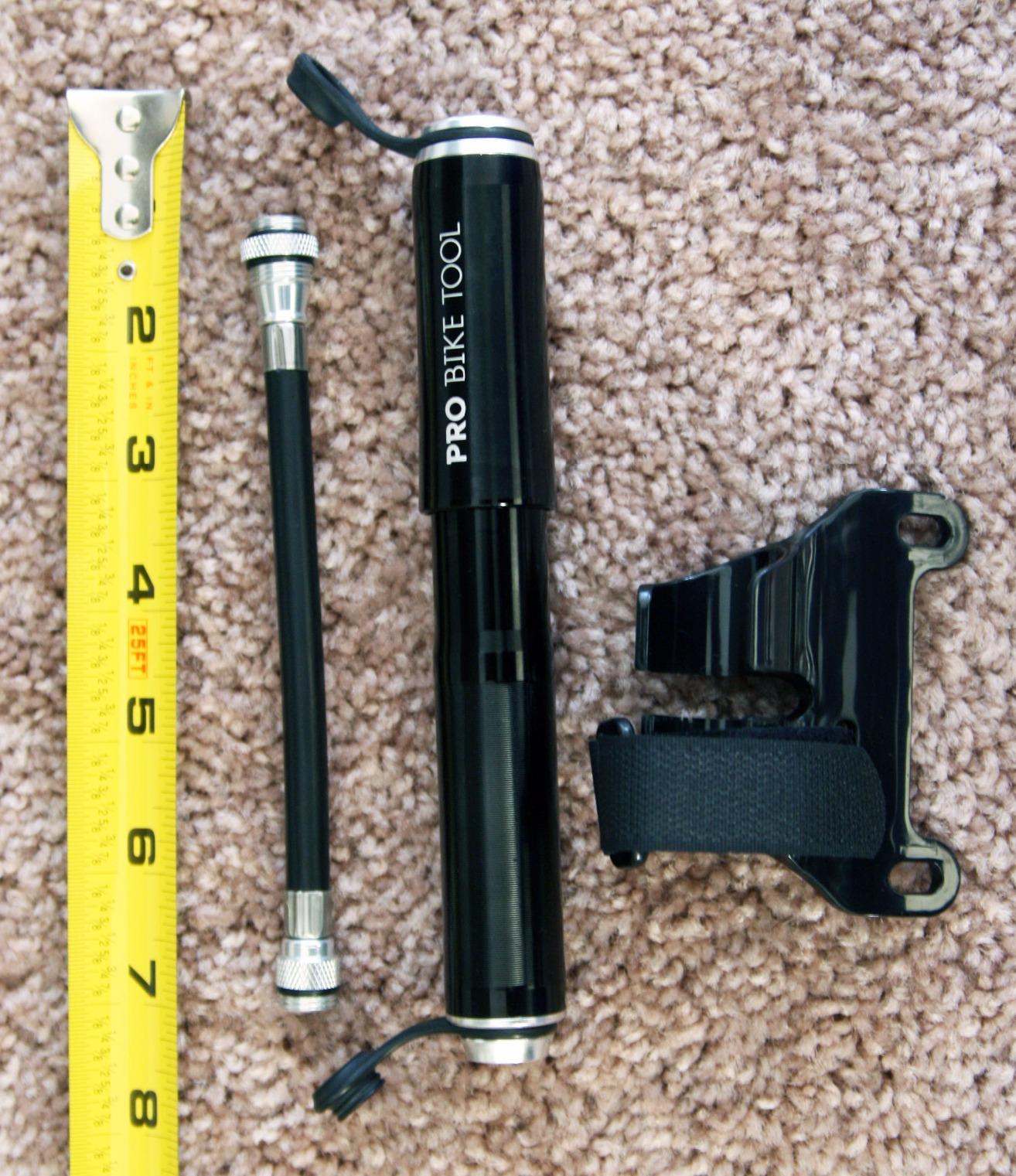 Super Mini Road Bike Pump by PRO BIKE TOOL – High Pressure – 120 PSI ...