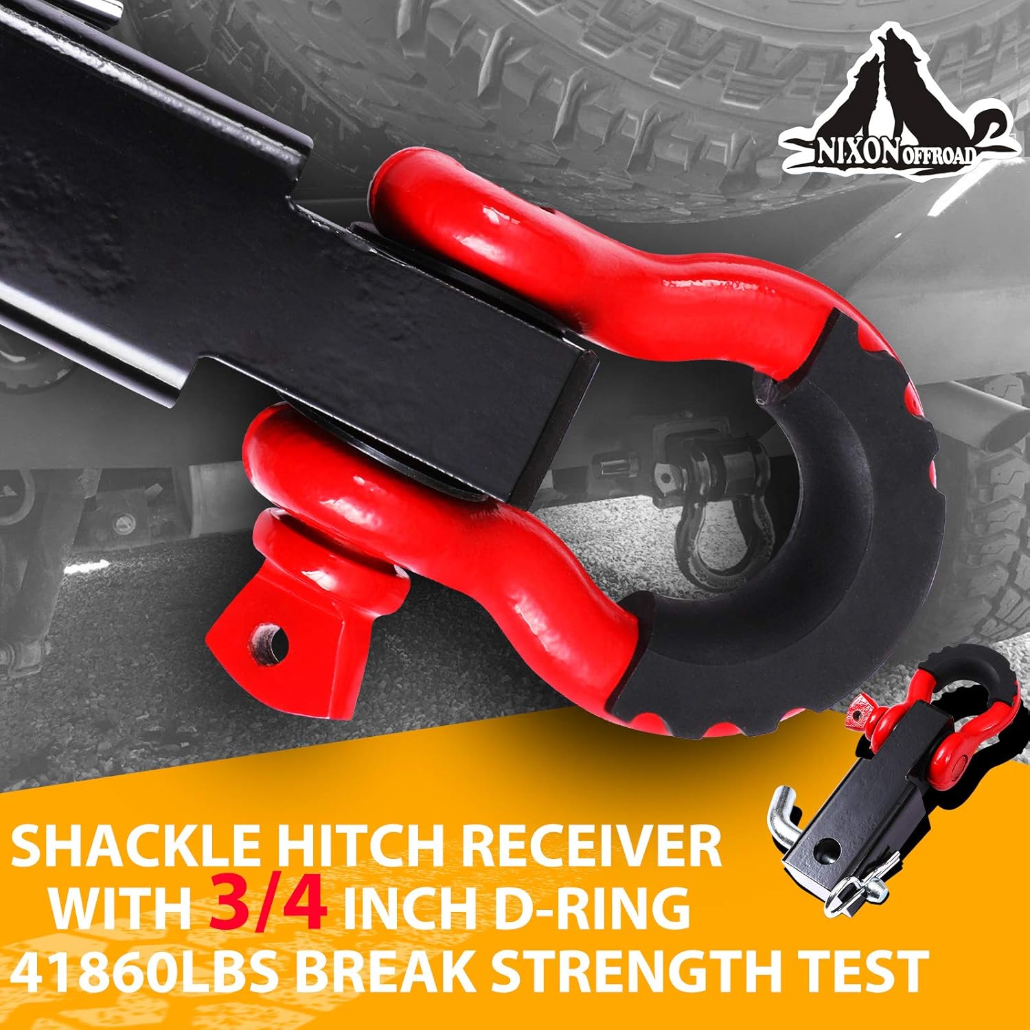Amazon.com: Standard 2 Inch Shackle Hitch Receiver for Wild Off-Road ...
