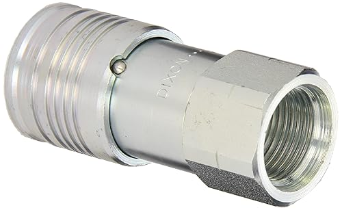 Dixon 4HTOF6 Series Steel Flush Face Hydraulic Quick-Connect Coupler, 1 ...