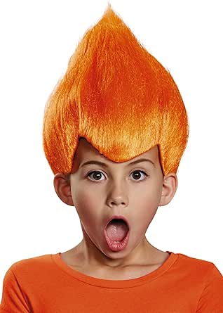 Amazon.com: Orange Wacky Child Wig, One Size Child: Toys & Games