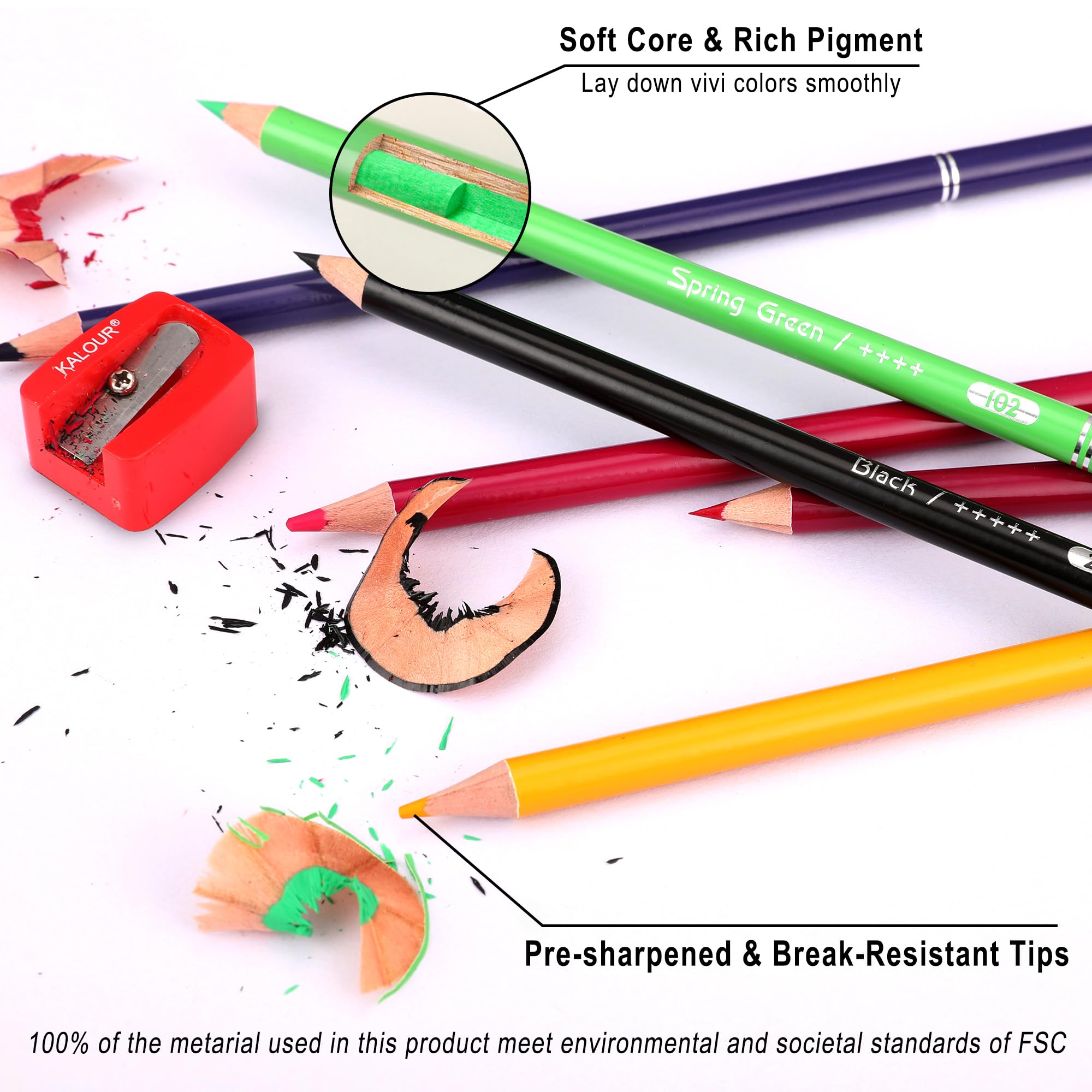 Mua 200 PCS Colored Pencils Set for Adult Coloring Books with Tutorial ...