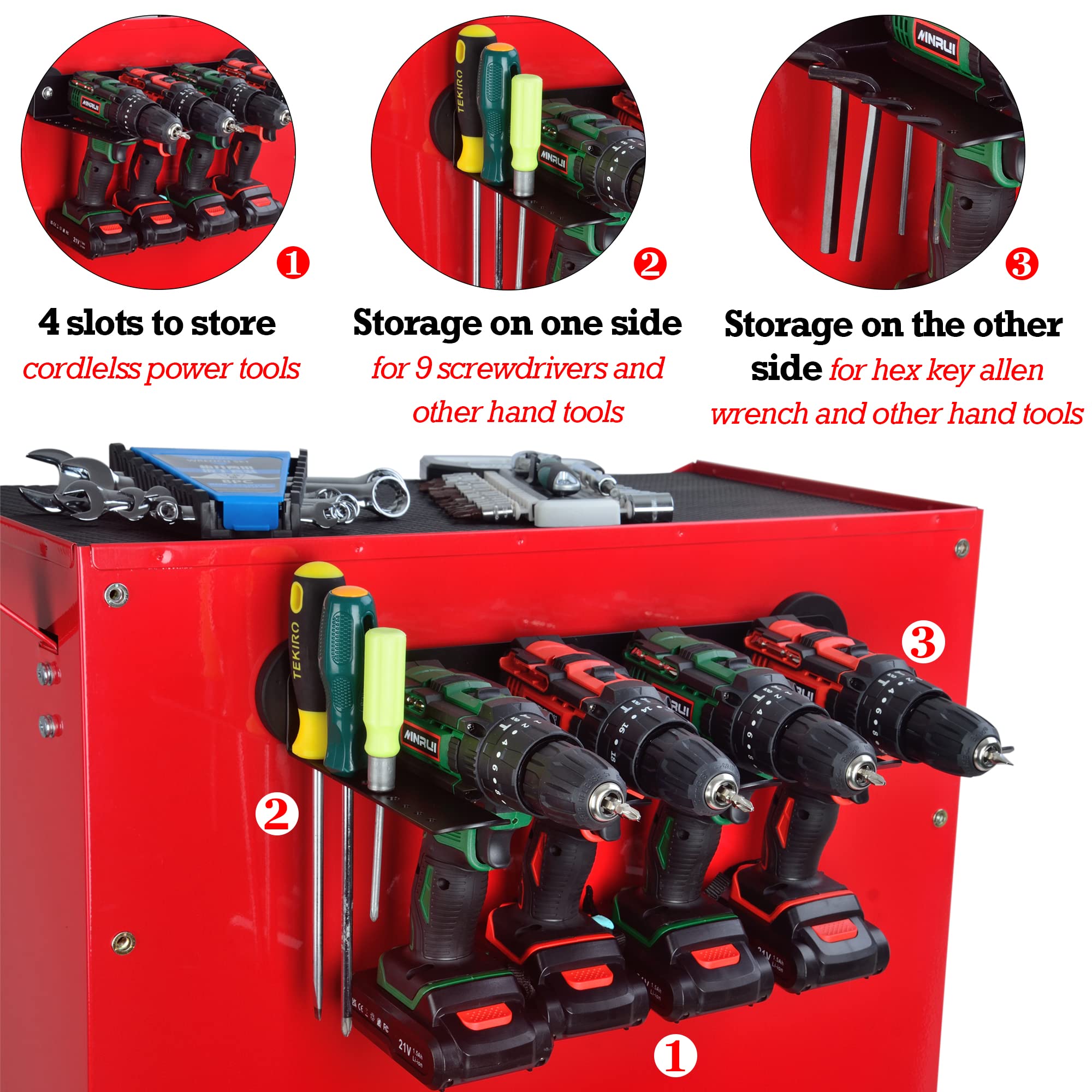 ULIBERMAGNET Power Tool Organizer, Utility Storage Rack Shelf With ...
