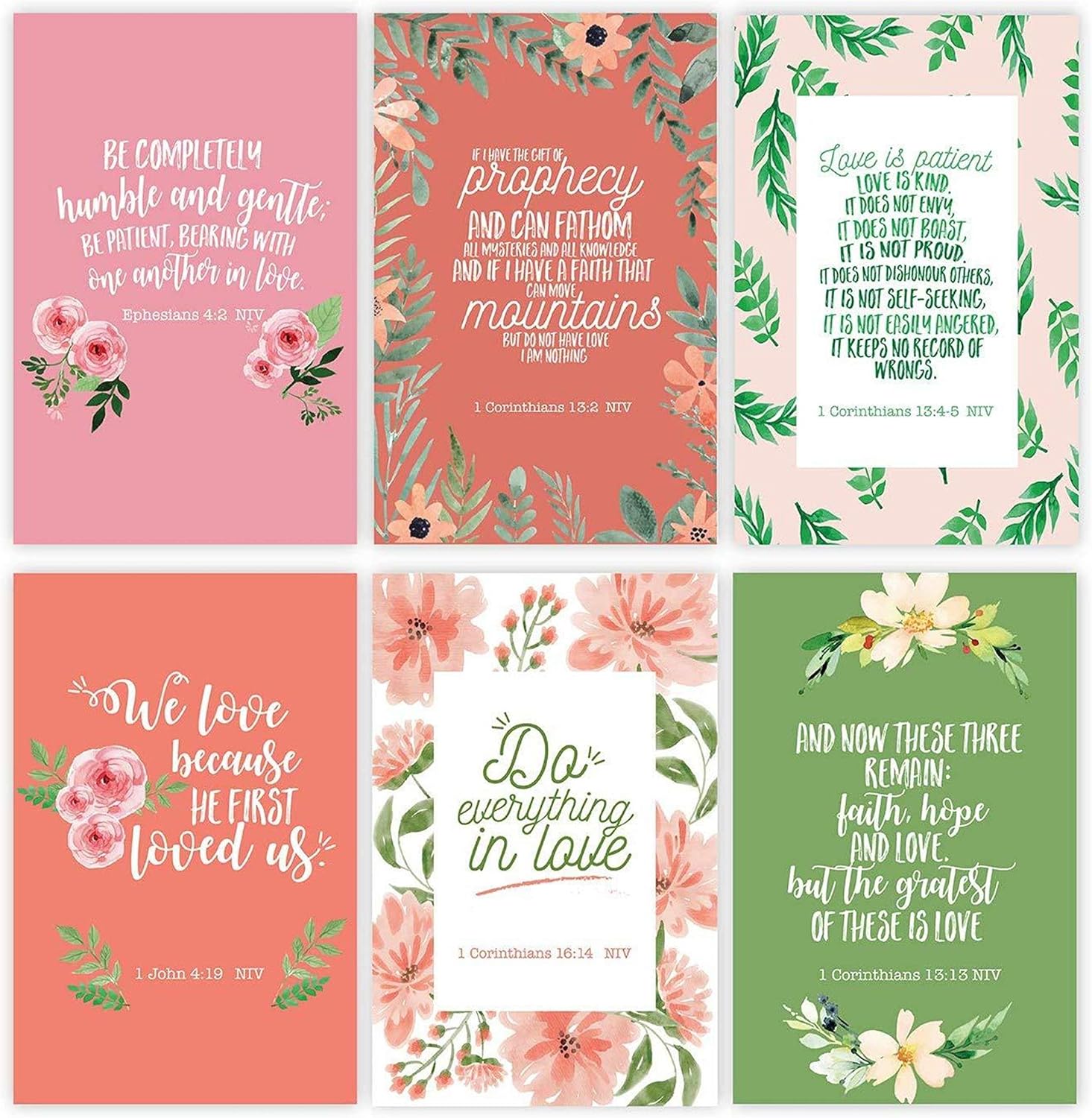 Bible Verse Posters | Christian Wall Decor Decorative Prints Come with ...