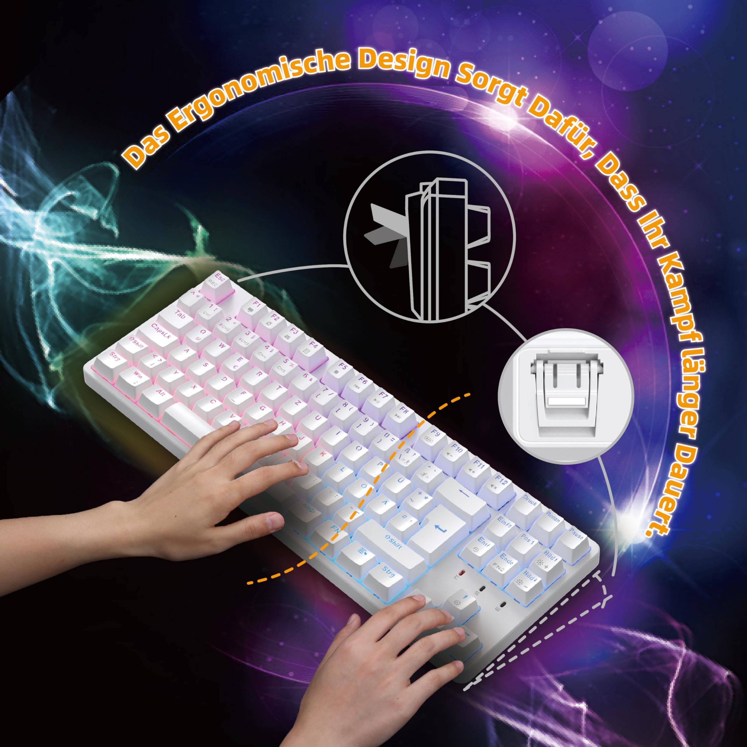 Mua CIY X77 Mechanical Gaming Keyboard, 88 Keys, QWERTZ Layout ...