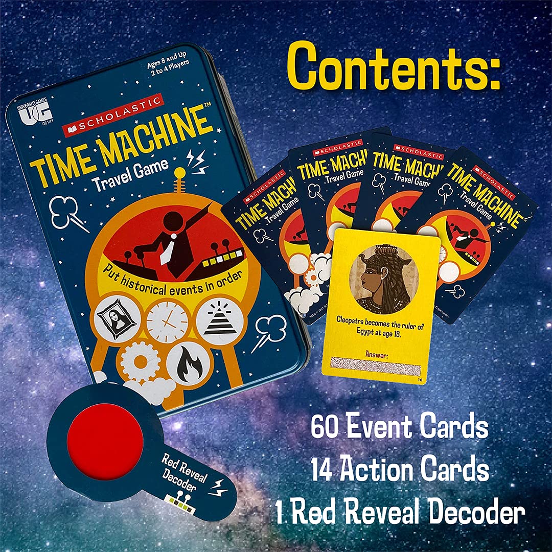Mua University Games, Scholastic Time Machine History Travel Card Game ...