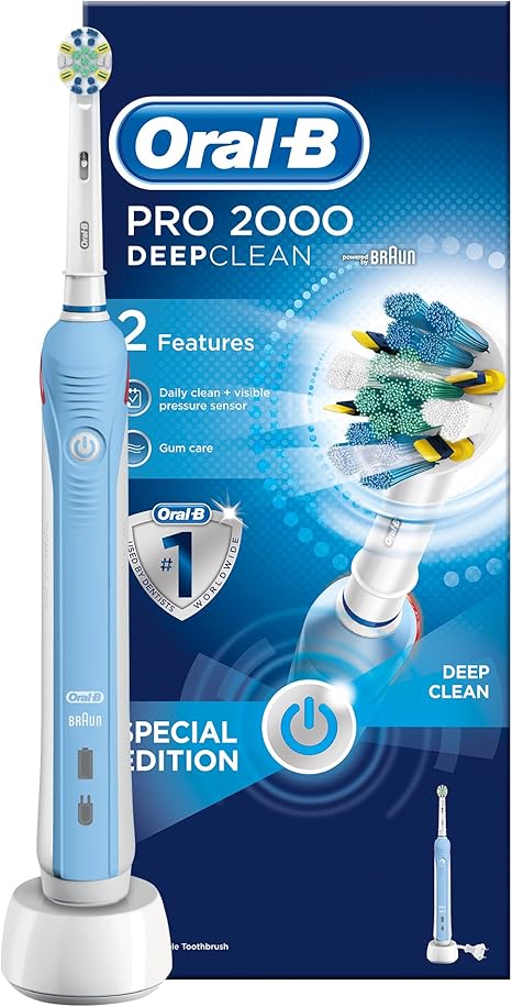 Oral-B Pro 2000 Deep Clean Electric Rechargeable Toothbrush Powered by Braun: Amazon.co.uk ...