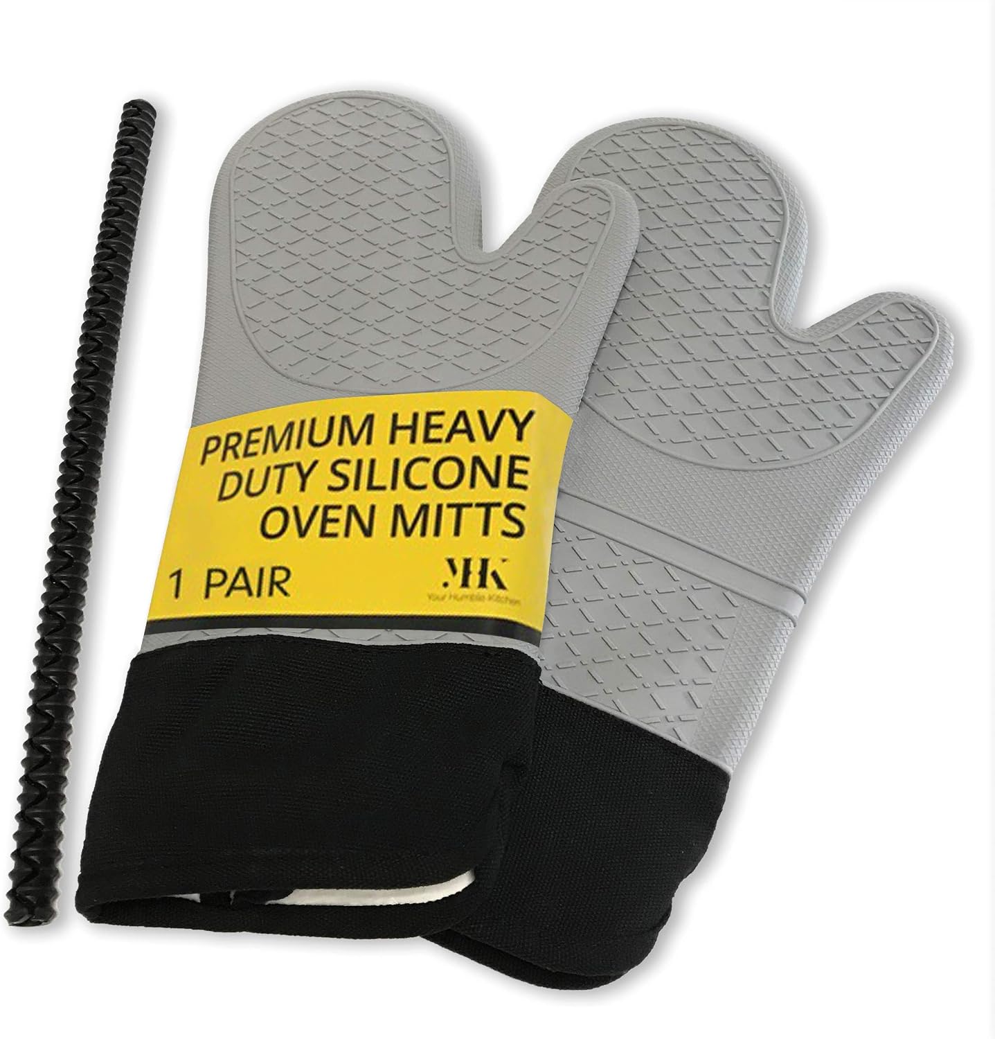 YOUR HUMBLE KITCHEN Silicone Oven Glove - 1 Pair - Professional Heat ...