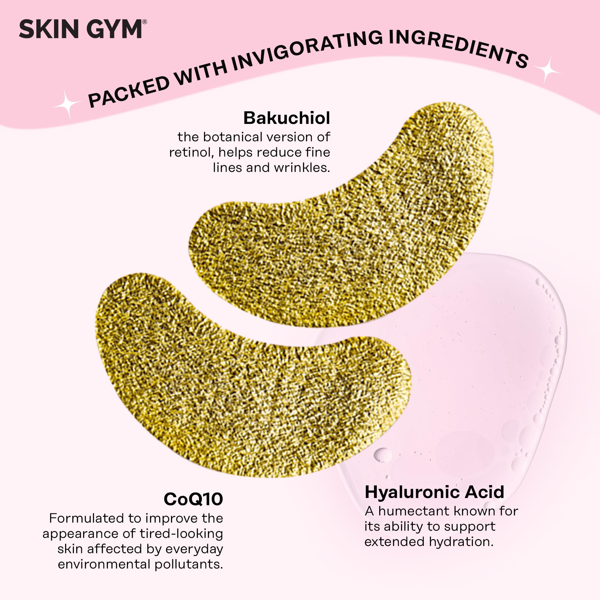 Mua SKIN GYM Gold Foil Under Eye Patches for Puffy Eyeys & Dark Circles ...